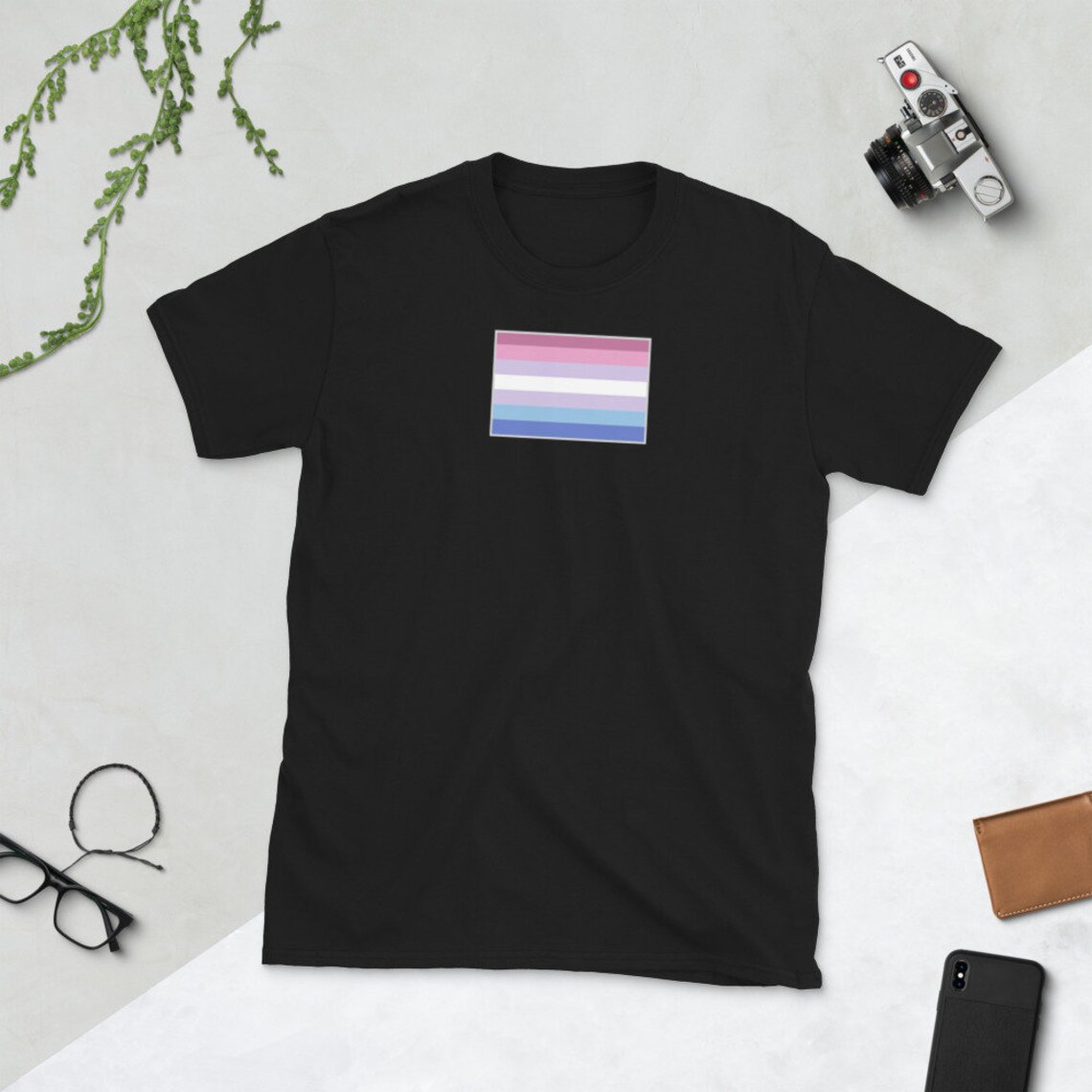 Bisexual Pride Flag Shirt With Pride Colors LGBTQ Queer - Etsy