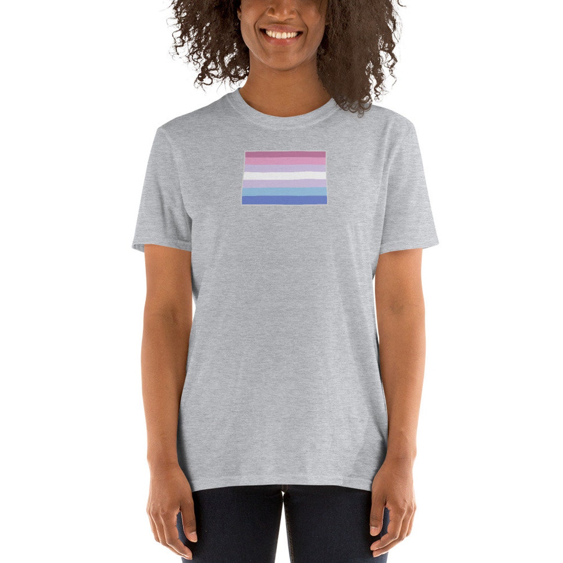 Bisexual Pride Flag Shirt With Pride Colors LGBTQ Queer - Etsy