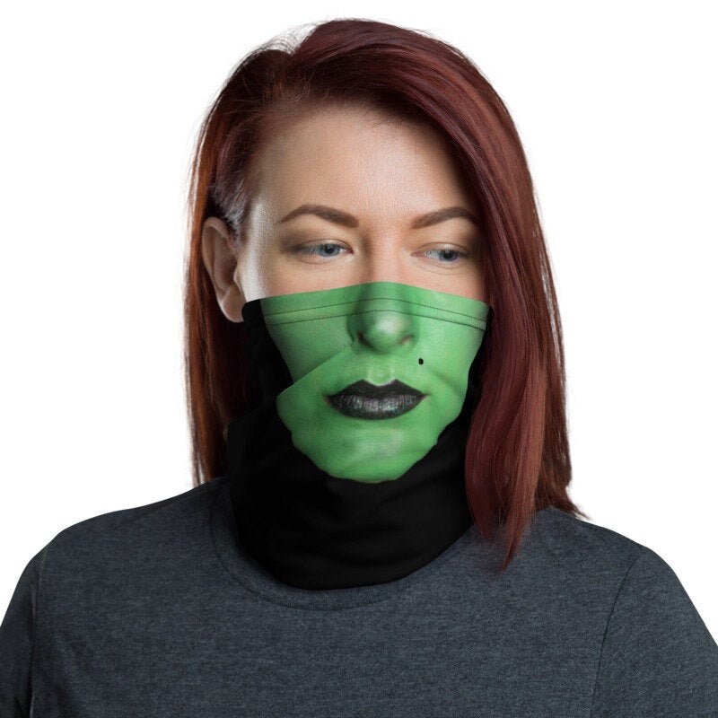 Wicked Witch Face Mask Neck Gaiter Halloween Costume Easy - Etsy