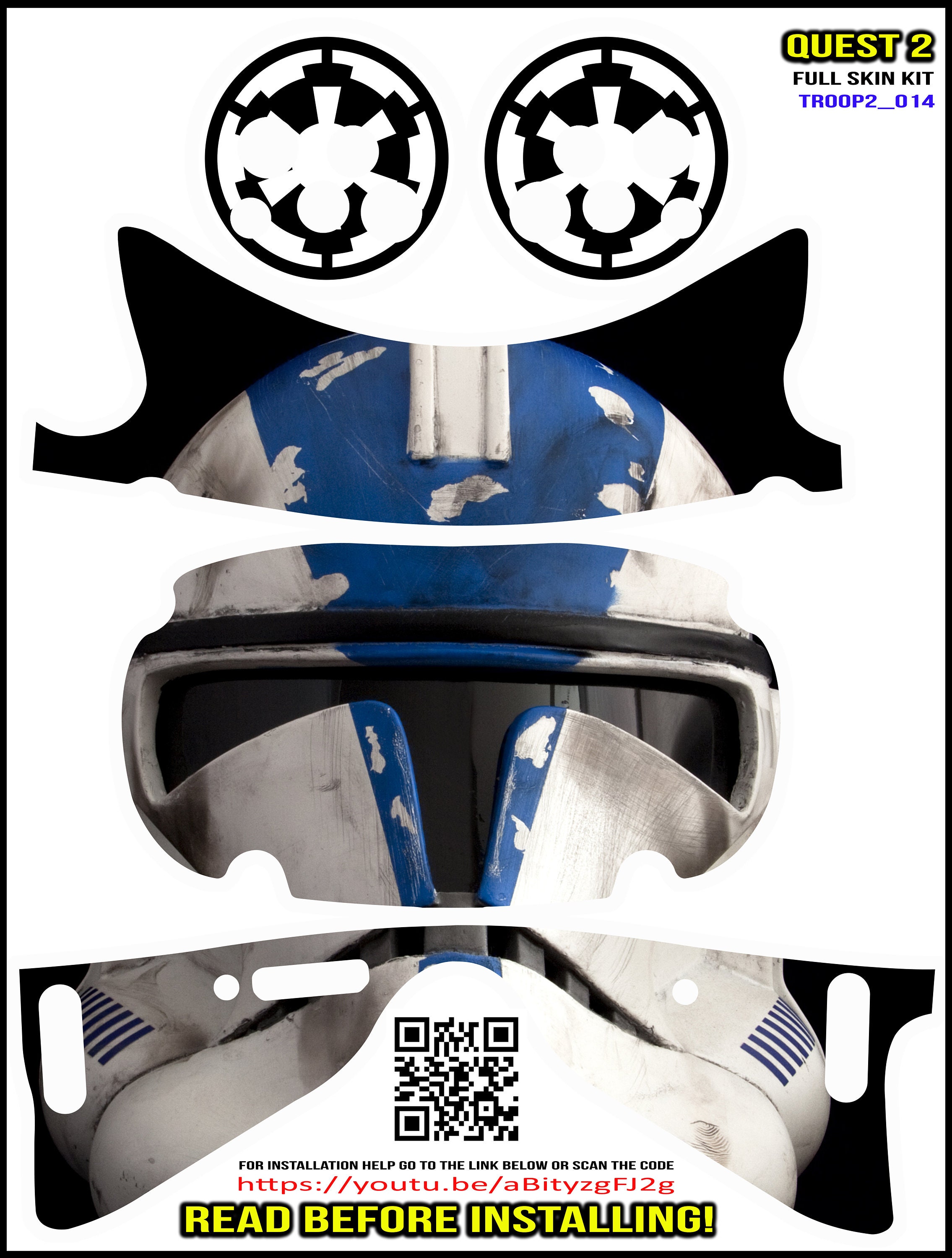 QUEST 2 Full Wrap With Controller Skins (not Quest 1) - Troop2014 - Etsy