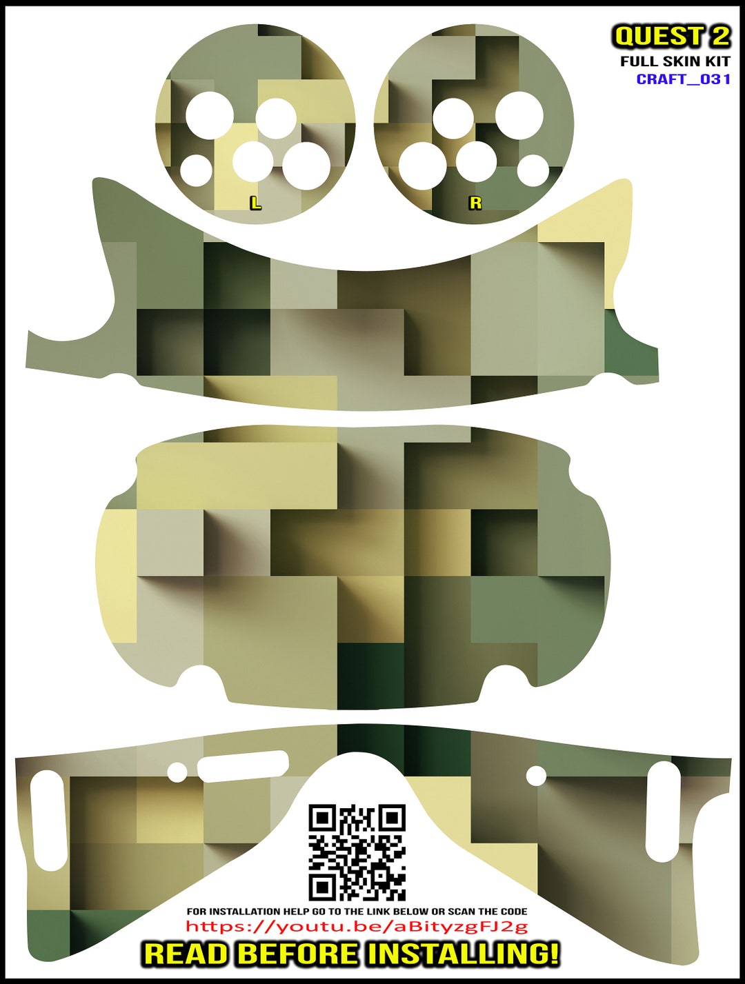 QUEST 2 Full Wrap With Controller Skins (not Quest 1) - Craft_031 - Etsy