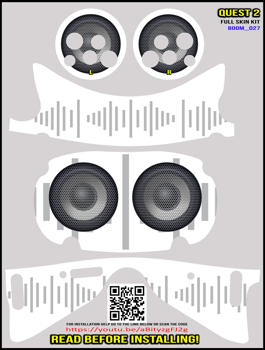 QUEST 2 Full Wrap With Controller Skins not Quest 1 Boom_027 - Etsy