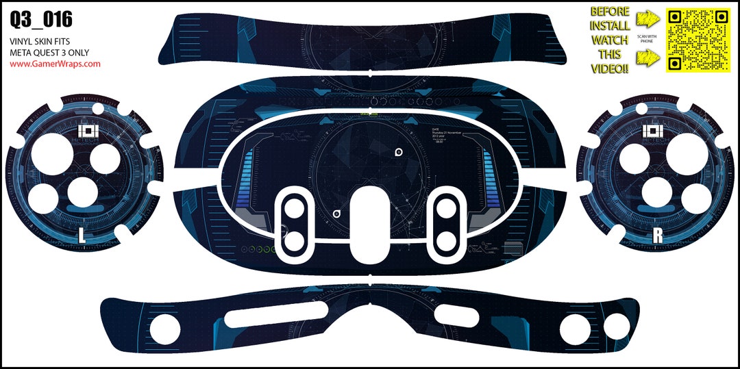 QUEST 3 Skin With Controller Skins (not for 1, 2 or Pro) - 016 - Etsy