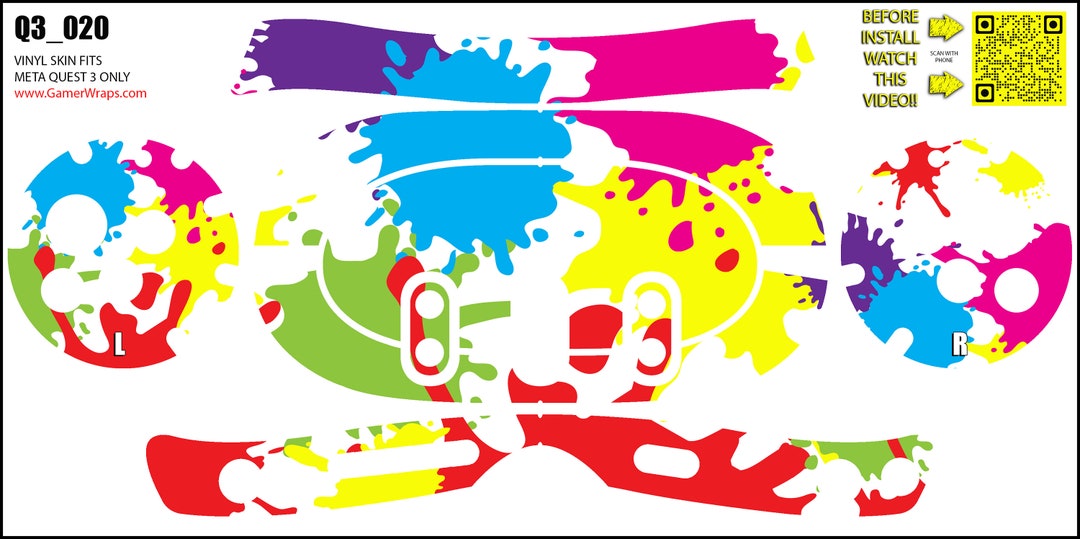 QUEST 3 Skin With Controller Skins (not for 1, 2 or Pro) - 020 - Etsy