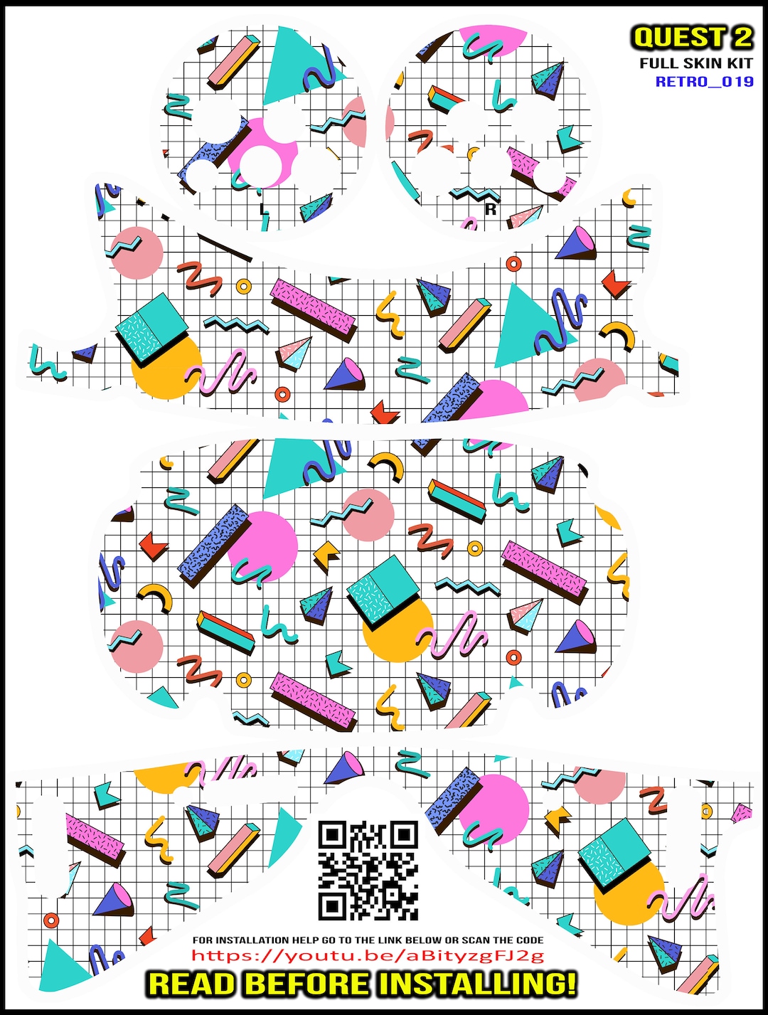 QUEST 2 Full Wrap With Controller Skins not Quest 1 - Etsy