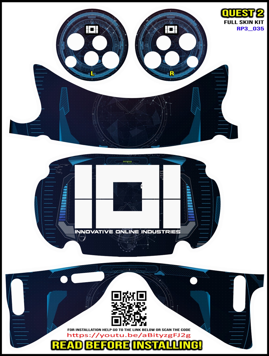 QUEST 2 Full Wrap With Controller Skins (not Quest 1) - RP3_035 - Etsy