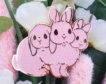 Bunny 0.65 Tiny Pals Mini Enamel Pins Cute Animal Board Filler Adorable ...