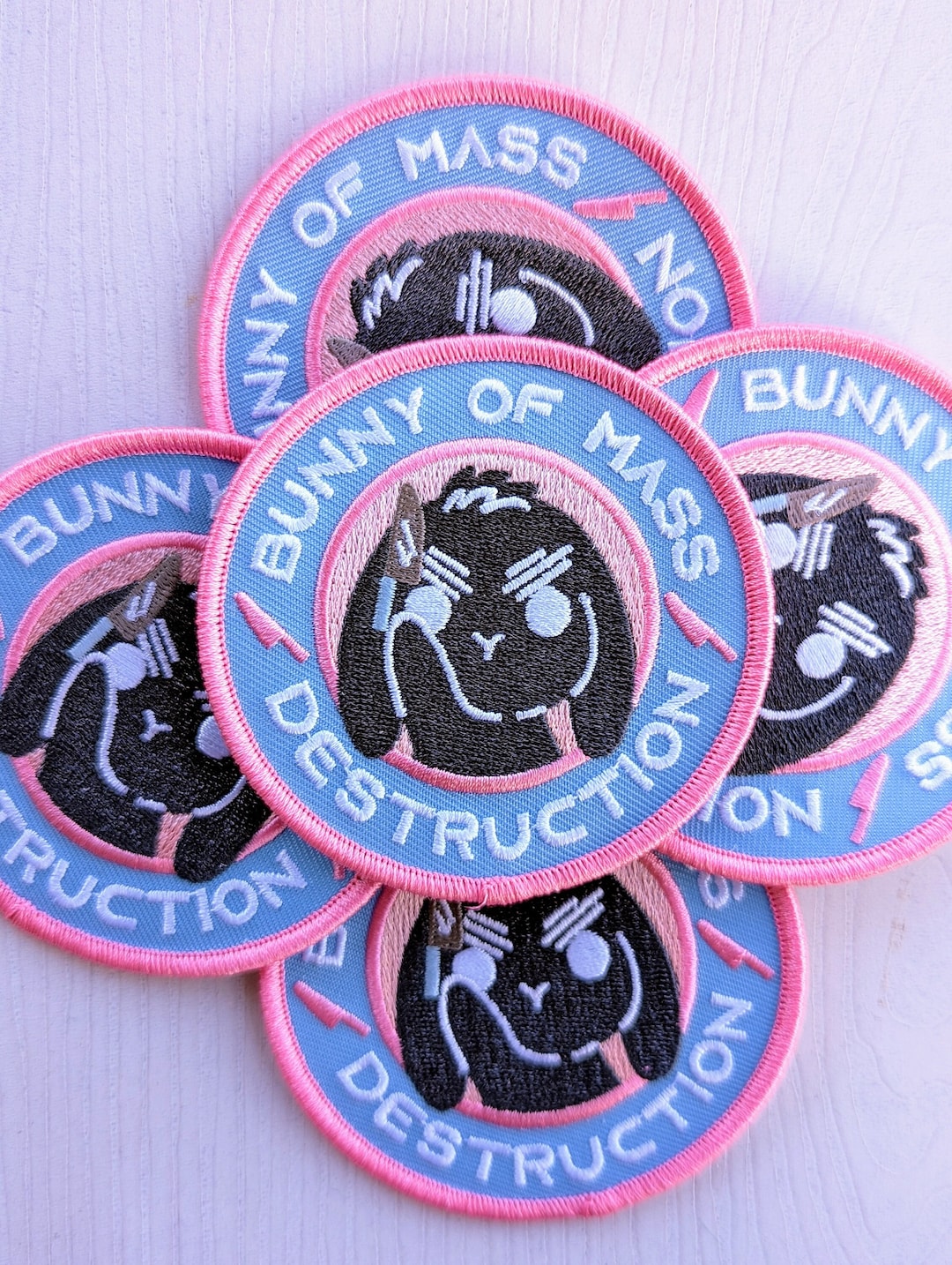 Bunny of Mass Destruction | Iron on Patch - Etsy
