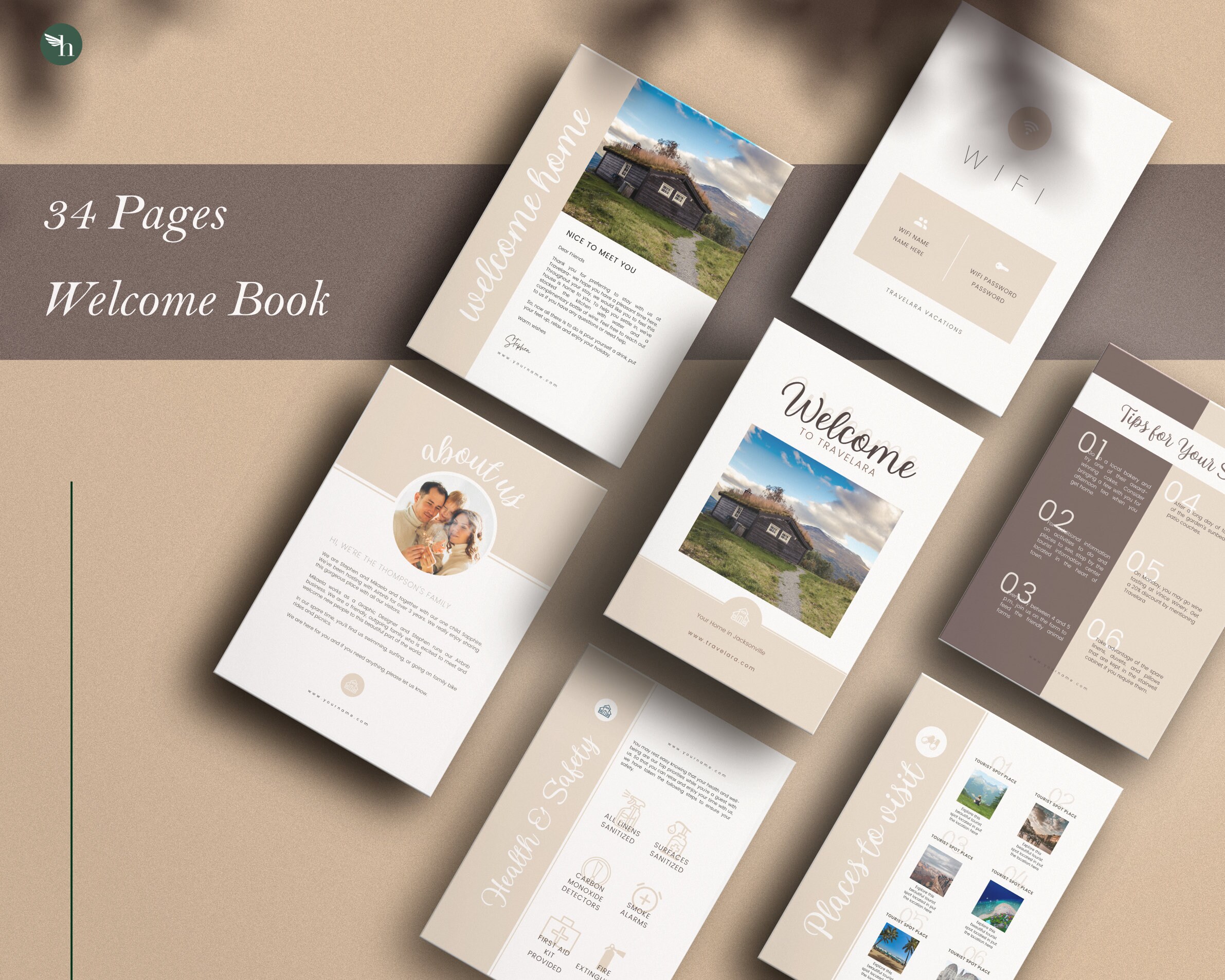 Editable Home Rental Book, Superhost Ebook, Airbnb Welcome Book ...