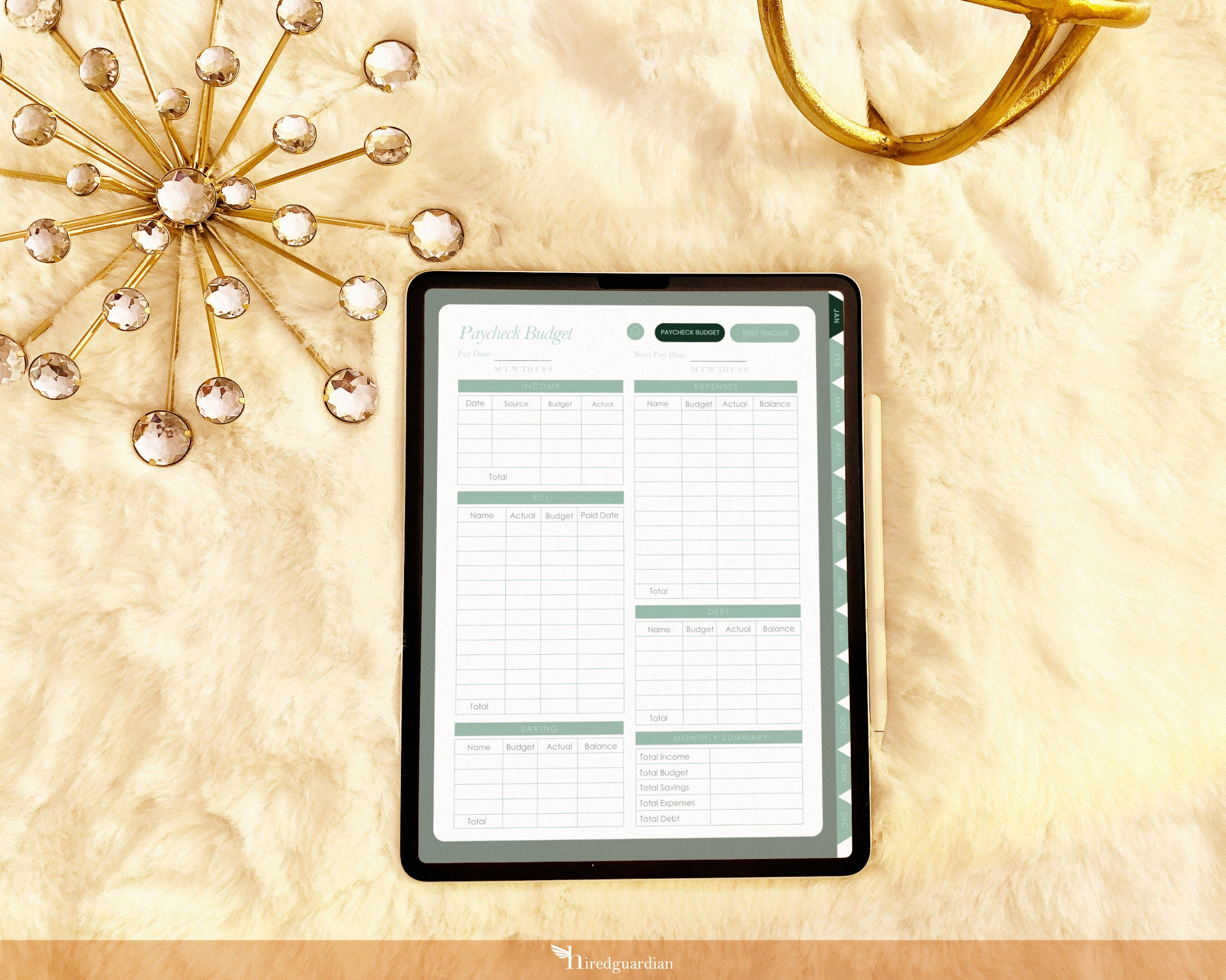 Digital Budget Planner, Digital Planner, Goodnotes Digital Planner ...