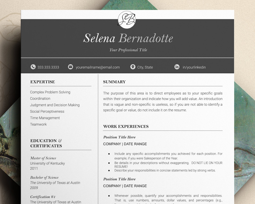Resume Template Google Docs, CV Template Google Docs, Resume Template ...
