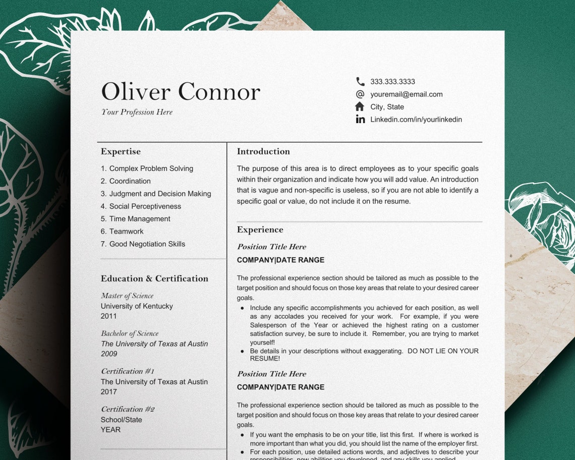 Resume Template Google Docs, Resume Template Minimalist, Student Resume ...