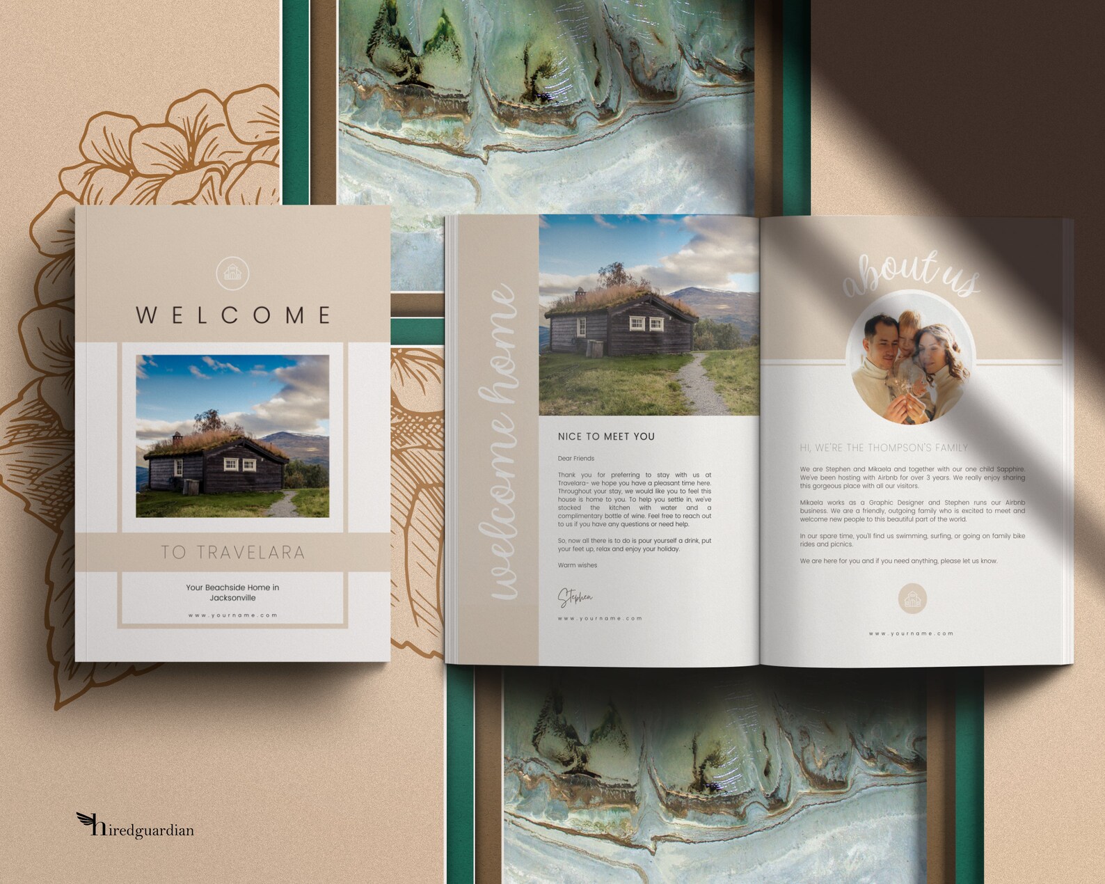 Editable Home Rental Book Superhost Ebook Airbnb Welcome - Etsy