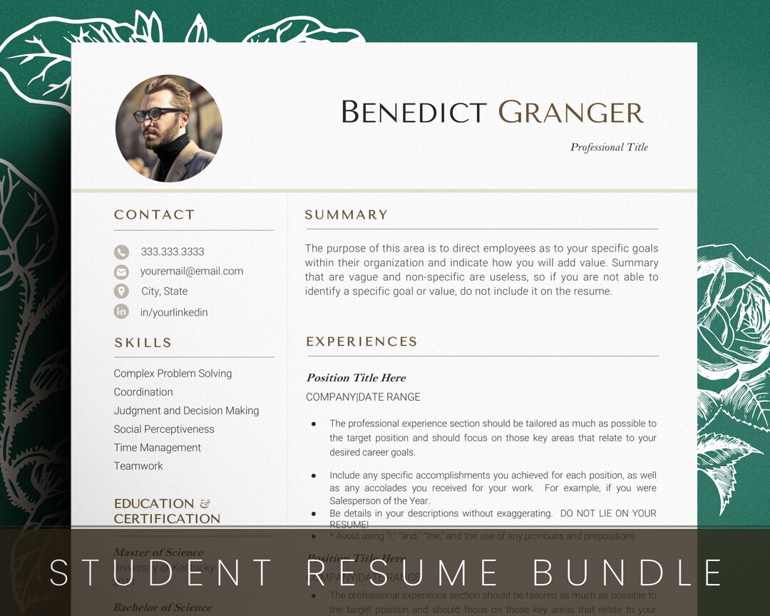 Resume Template Google Docs, College Student Resume, Student Resume ...