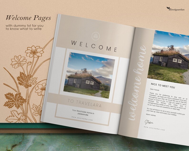 Editable Home Rental Book Superhost Ebook Airbnb Welcome - Etsy