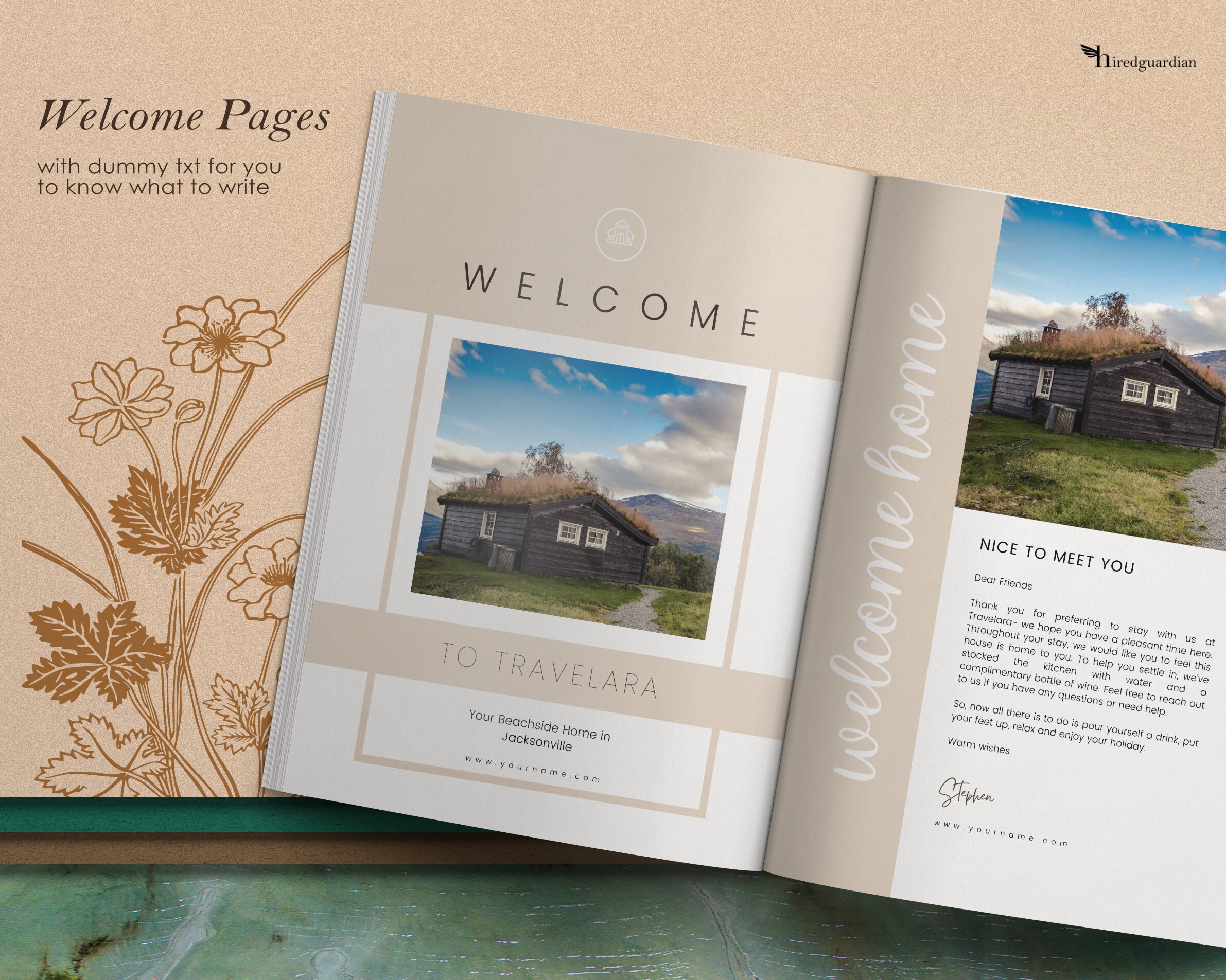 Editable Home Rental Book, Superhost Ebook, Airbnb Welcome Book ...