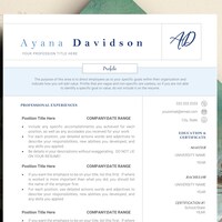 CV Template With Photo, Clean and Simple Resume Template for Word ...