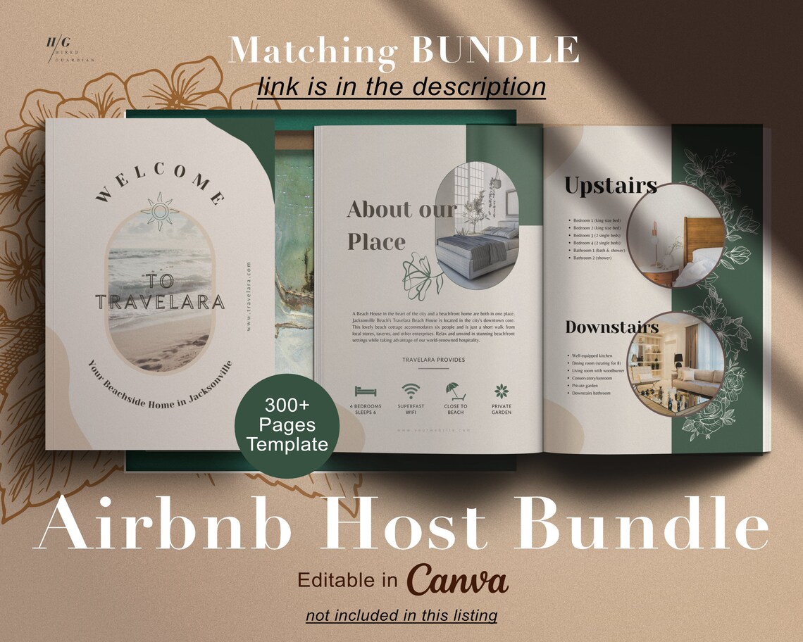 1 Page Airbnb Welcome Poster Template Wifi Password Sign - Etsy