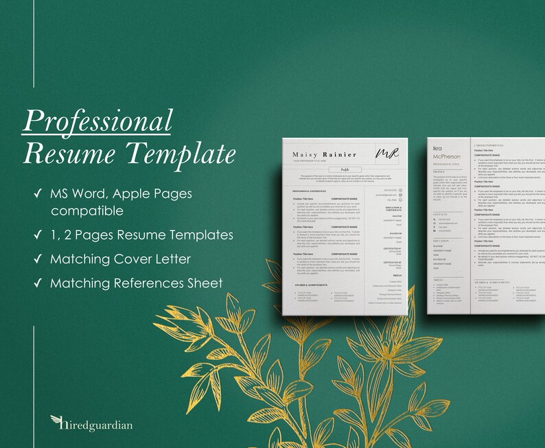 Minimalist Creative Resume Template, Cv Template, Resume Template ...
