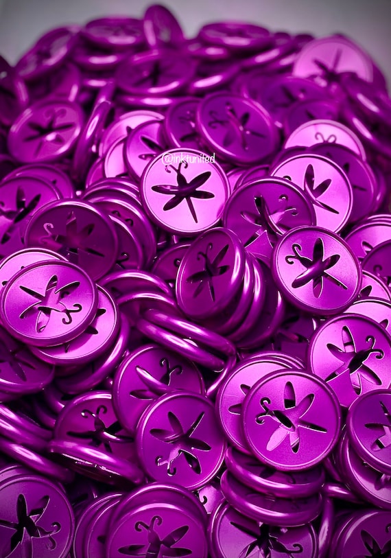 Purple Metal Planner Disc - Etsy