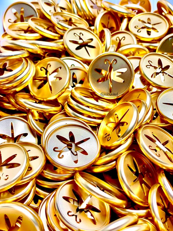 Gold Metal Planner Disc - Etsy