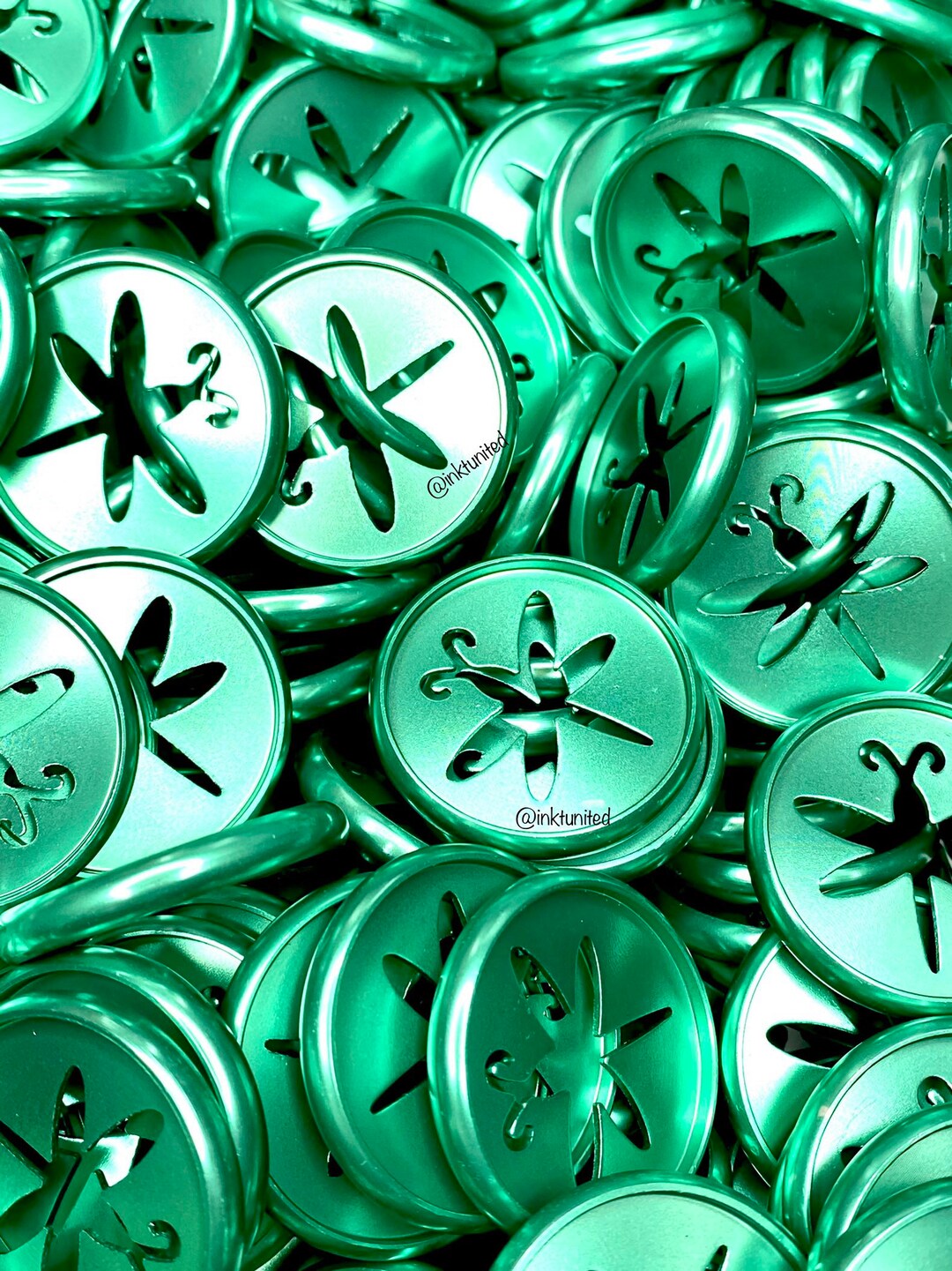 Emerald Green Metal Planner Disc - Etsy