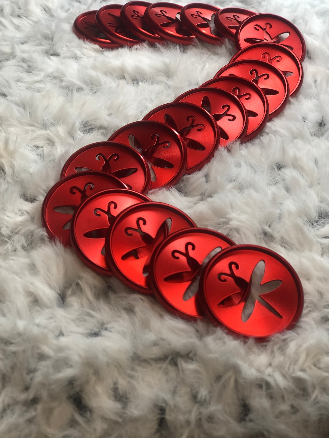 Red Metal Planner Disc - Etsy