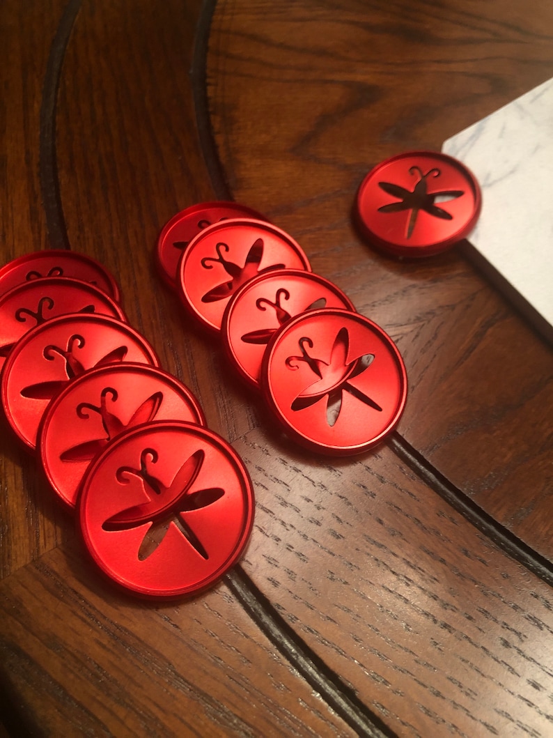 Red Metal Planner Disc - Etsy