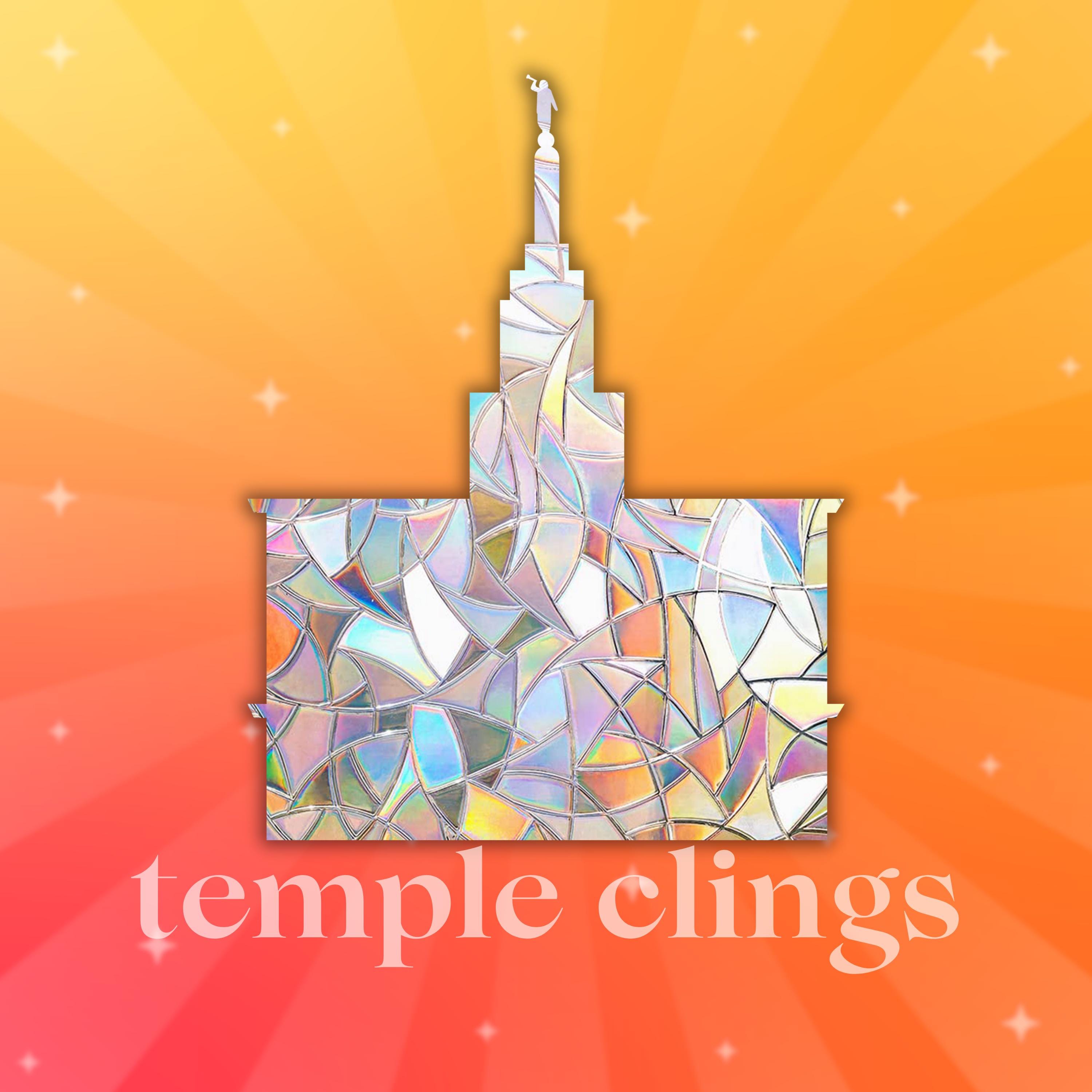 Colombia Bogota Temple Window Cling | Holographic Suncatcher | Latter ...