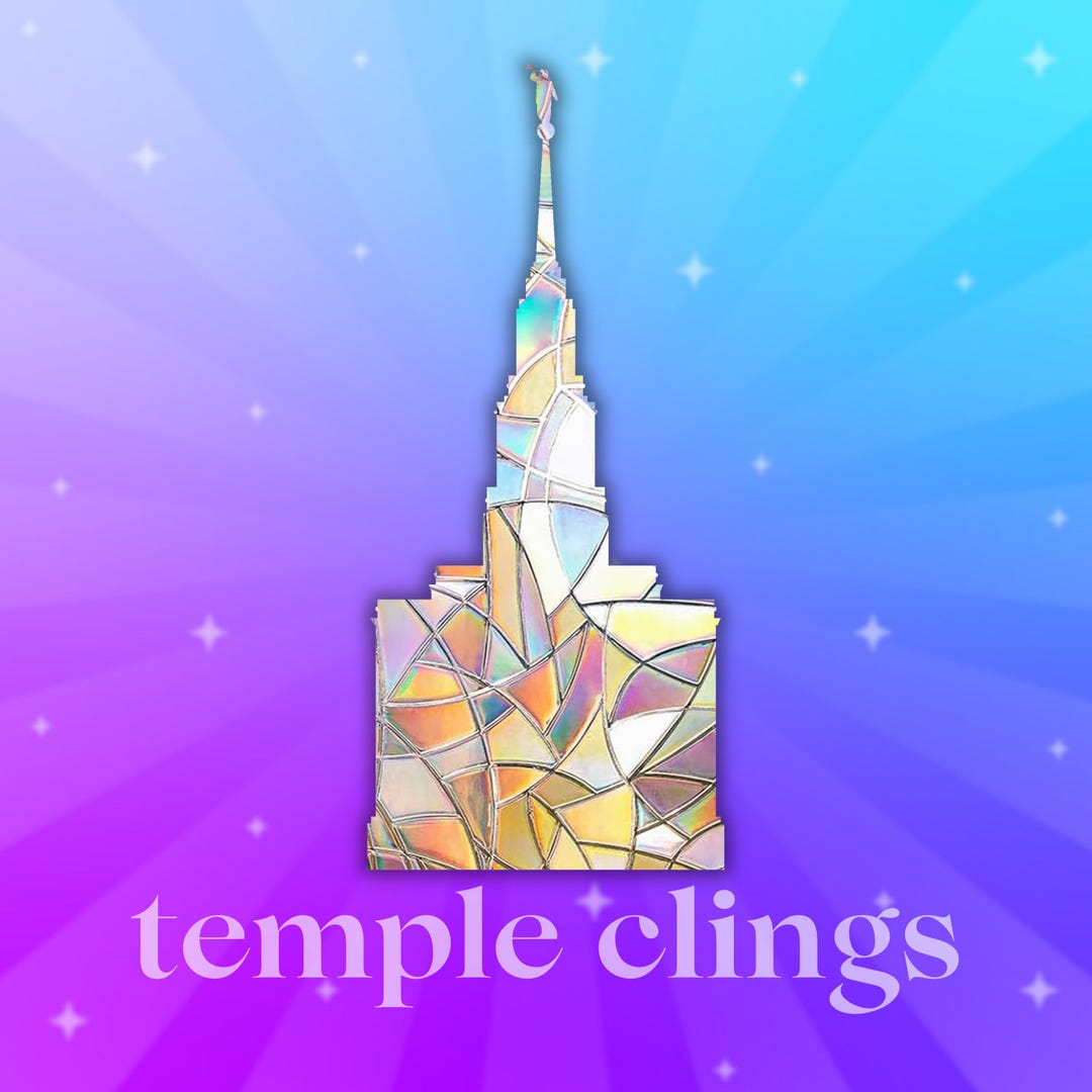 Layton Utah Temple Window Cling | Latter-day Saint Gift for ...