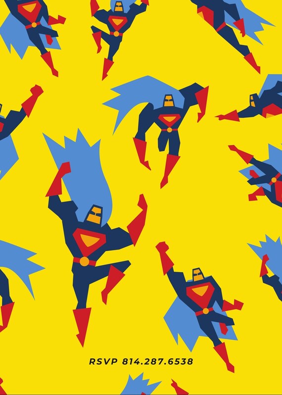 Superman Background For Invitation