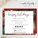 Editable Christmas Thank You Card, Thank You Order Insert Card ...