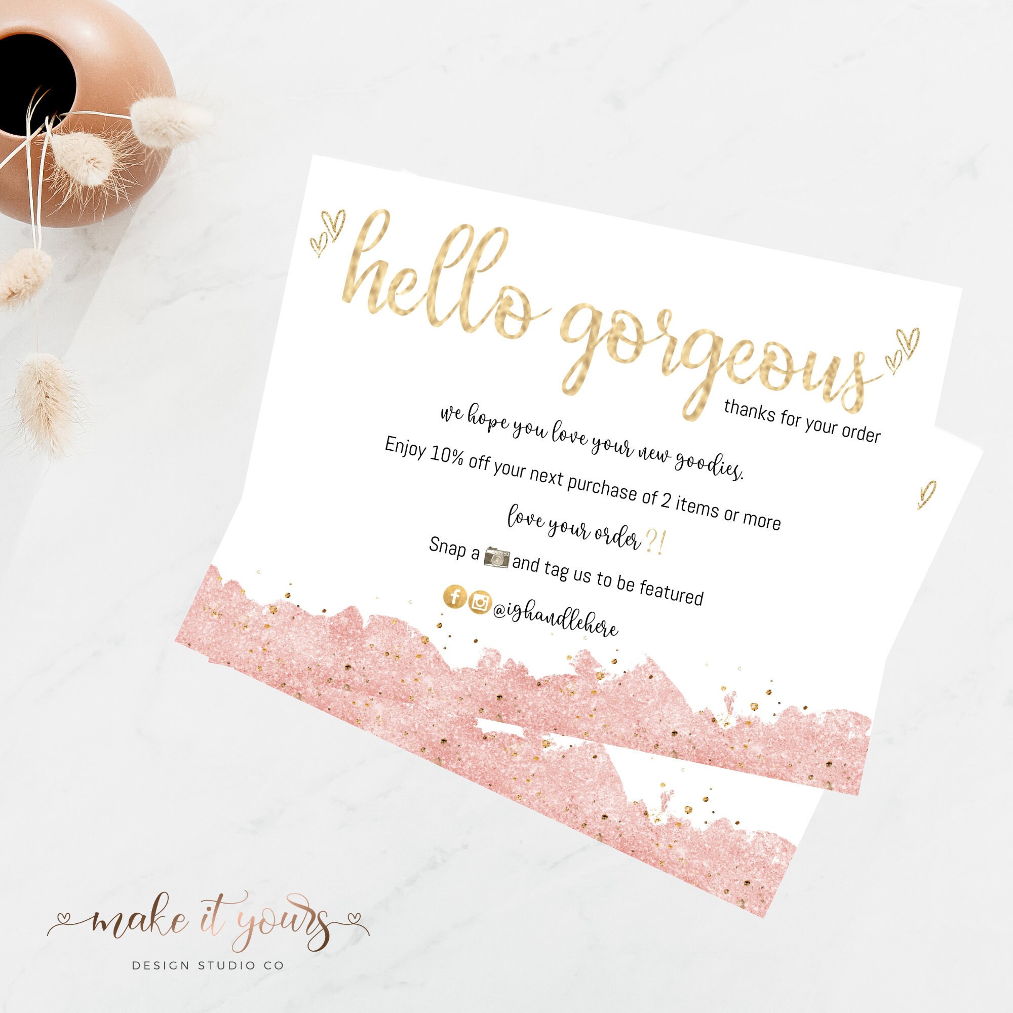 Poshmark Thank You Cards, Poshmark Thank You Template, Printable Etsy ...