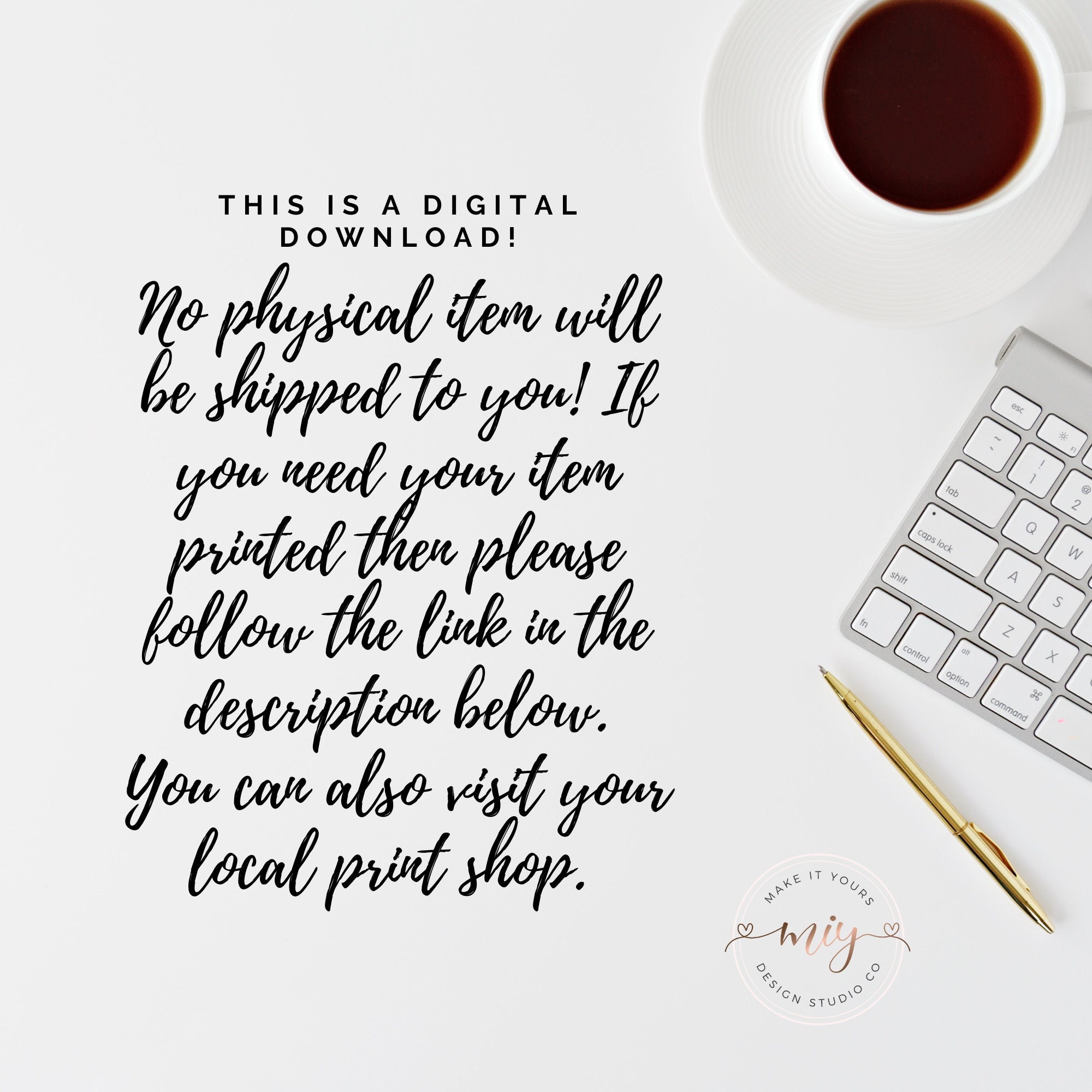 Editable Business Thank You Card, Thank You Insert Card, Thank You for ...