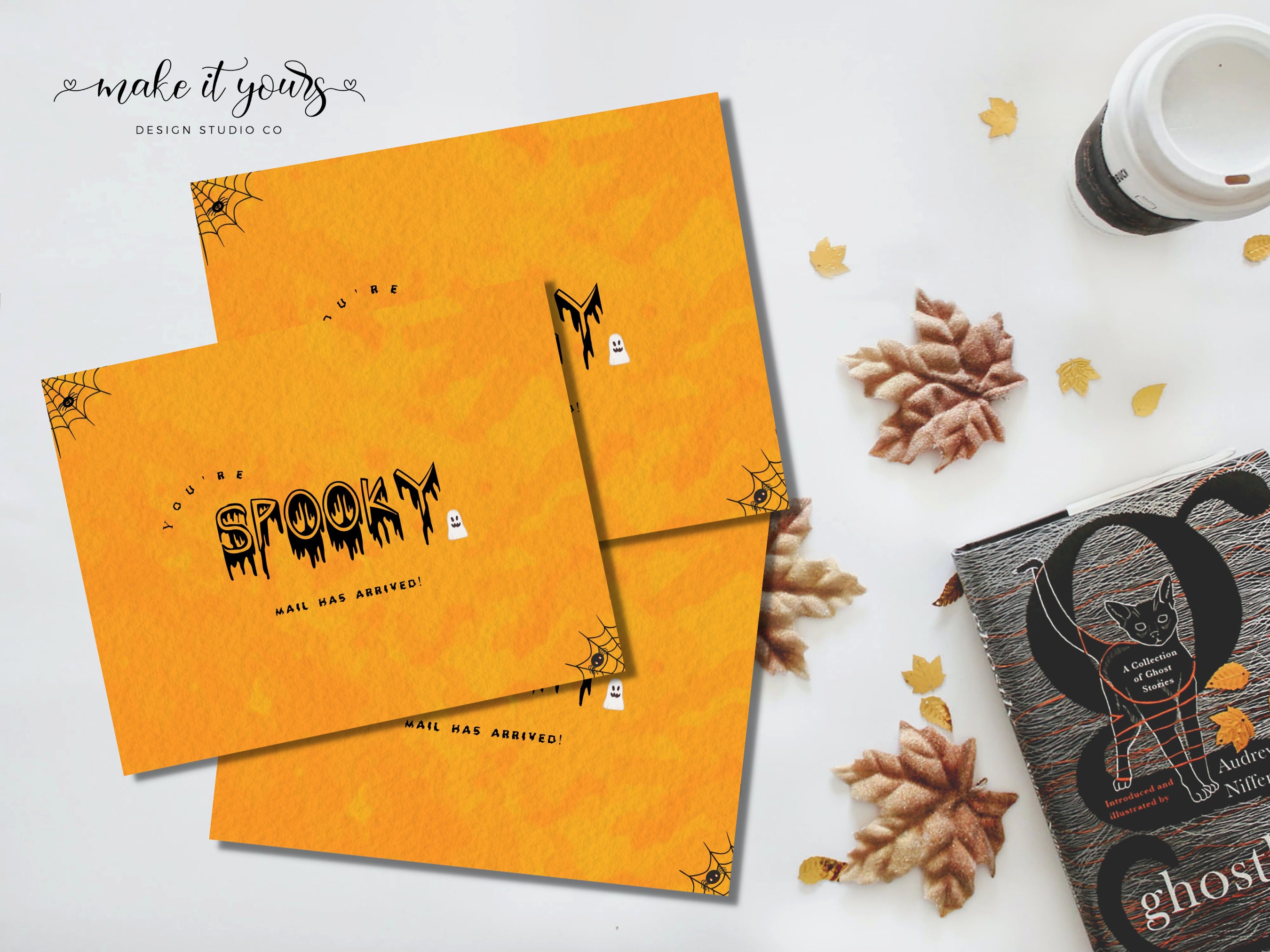 Editable Halloween Thank You Card Template, Thank You for You Order ...