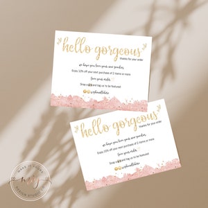 Poshmark Thank You Cards, Poshmark Thank You Template, Printable Etsy ...