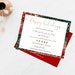 Editable Christmas Thank You Card, Thank You Order Insert Card ...