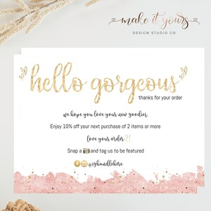 Poshmark Thank You Cards, Poshmark Thank You Template, Printable Etsy ...