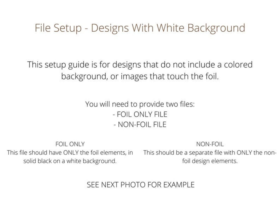 File Setup, Foil Print File Setup, Foil Setup File, Print File Setup ...