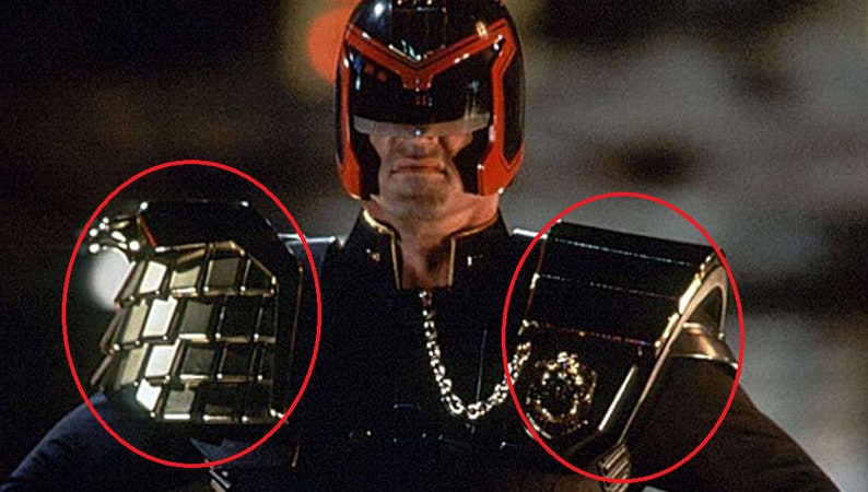 STL Files 3D Printing Judge Dredd Stallone Shoulder Pauldron - Etsy ...