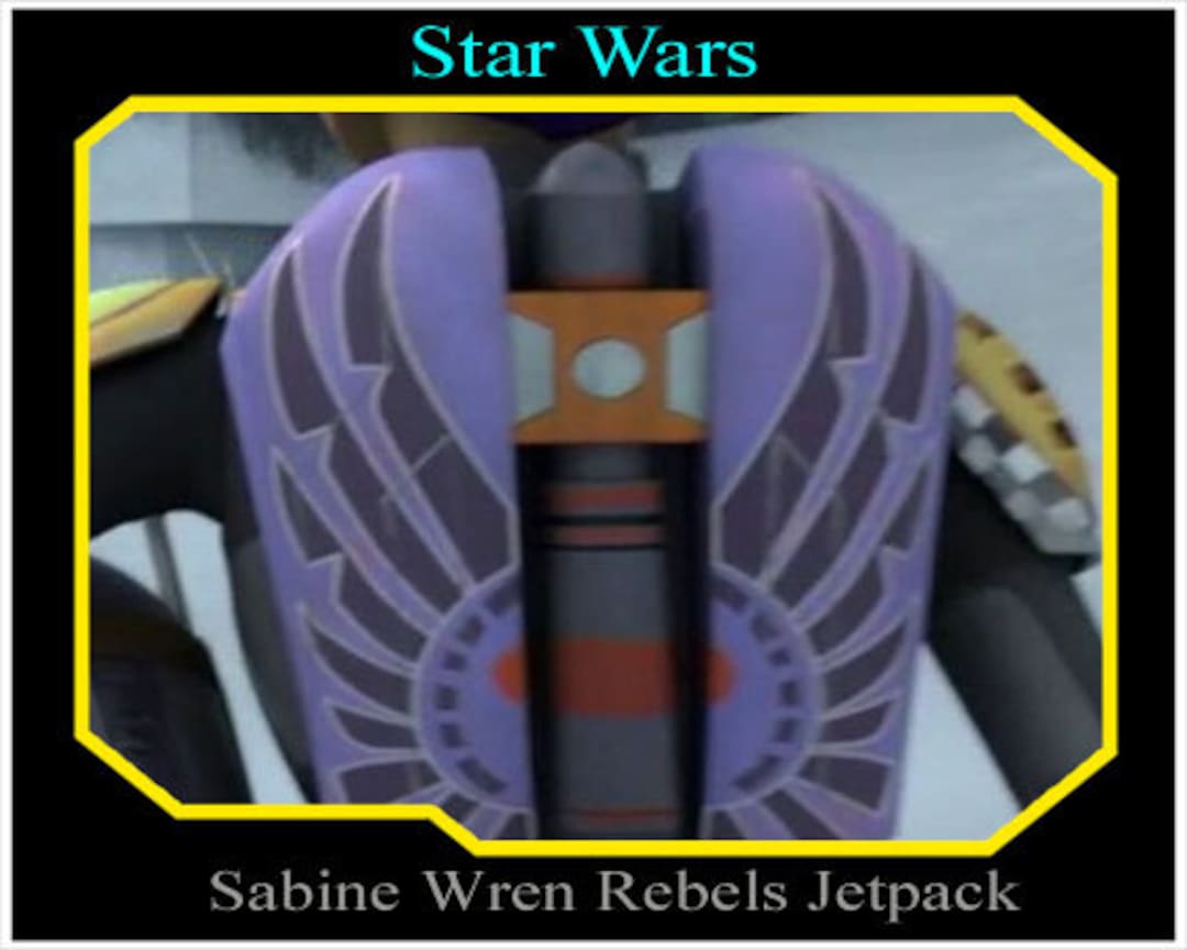 Sabine Wren Star Wars Rebels Jetpack 3D Printed Cosplay Prop - Etsy