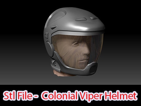 STL Files 3D Printing Colonial Viper Helmet Battlestar - Etsy Australia
