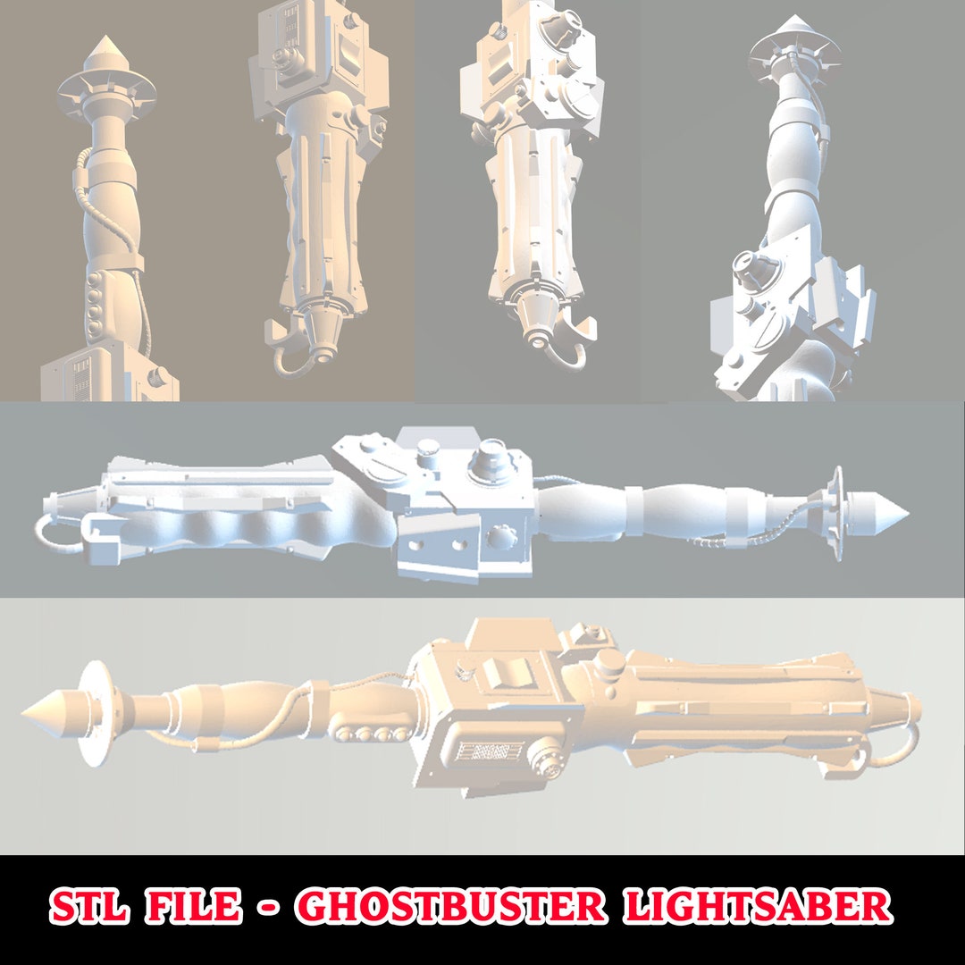 STL Files 3D Printing Ghostbusters Star Wars Lightsaber Proton Pack ...
