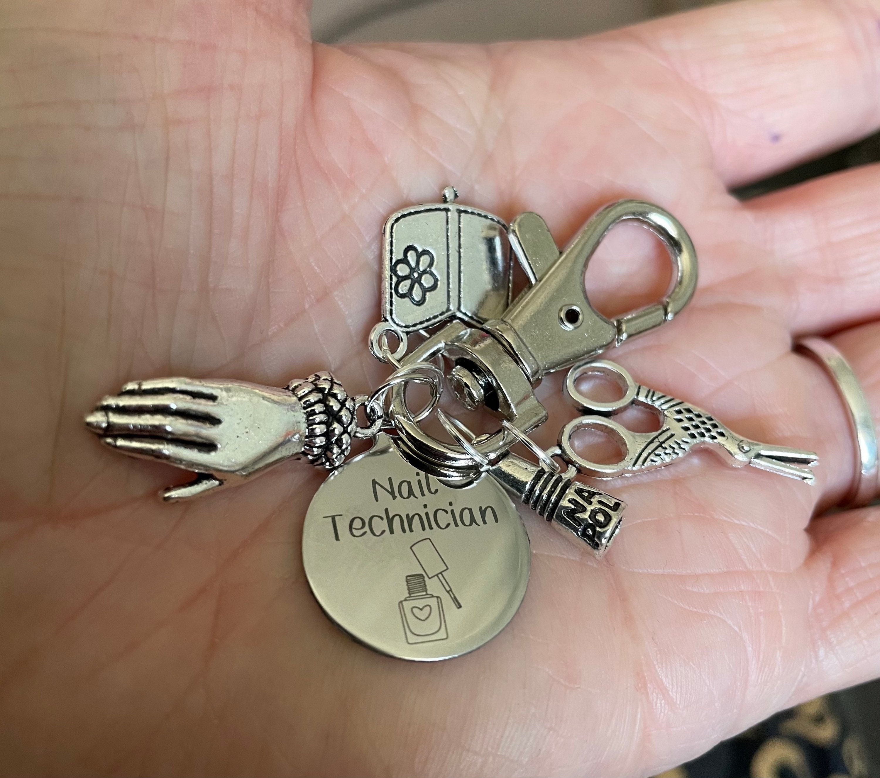 Nail Technician Keyring/Bag Charm Nail Technician Gift | Etsy