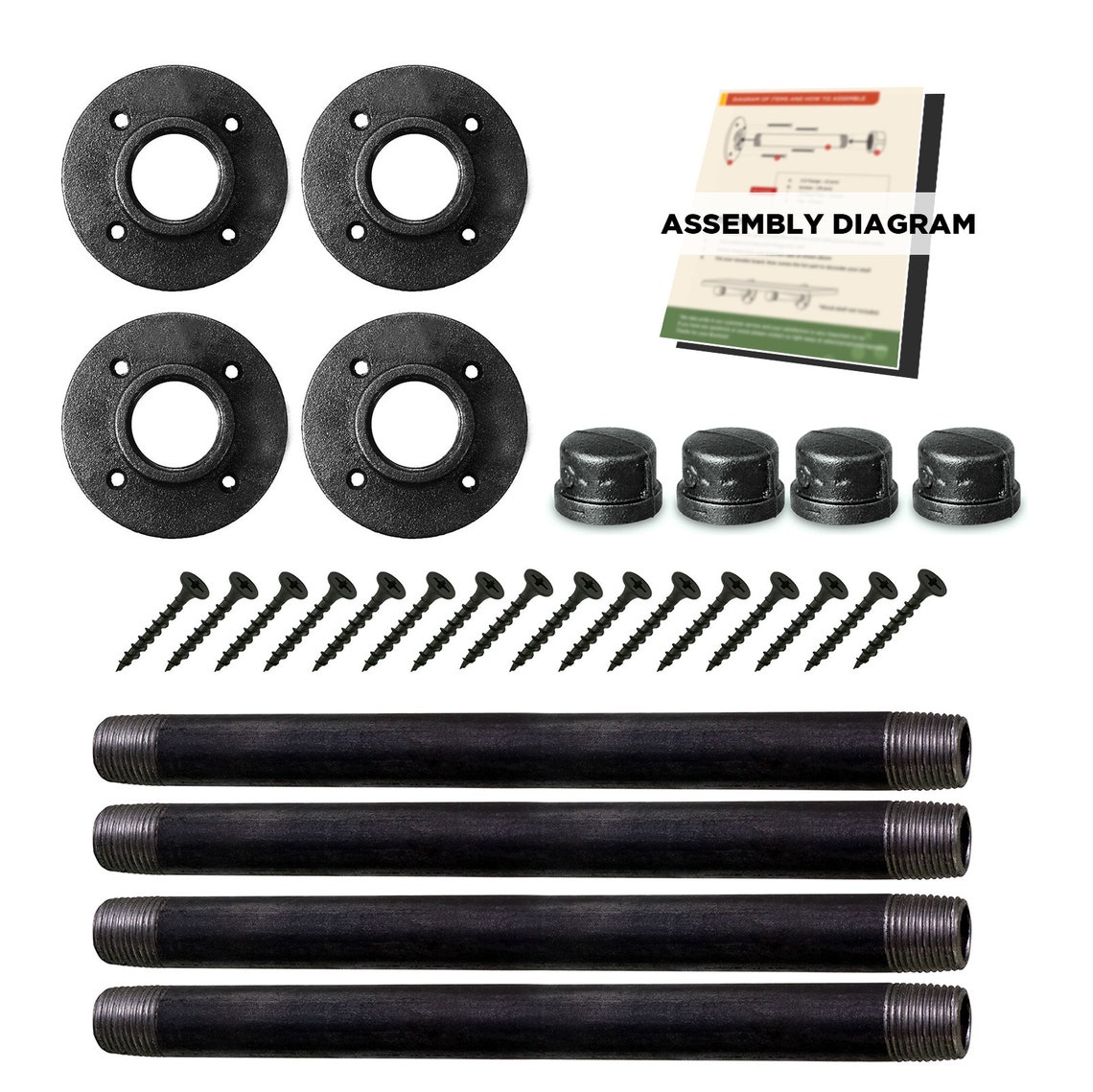 Pipe Shelf Bracket, Industrial Pipe Shelves, Rustic Floating Kitchen ...