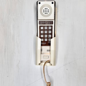 Vintage Landline Phone | Push Button House Phone With Cord | 1980's ...