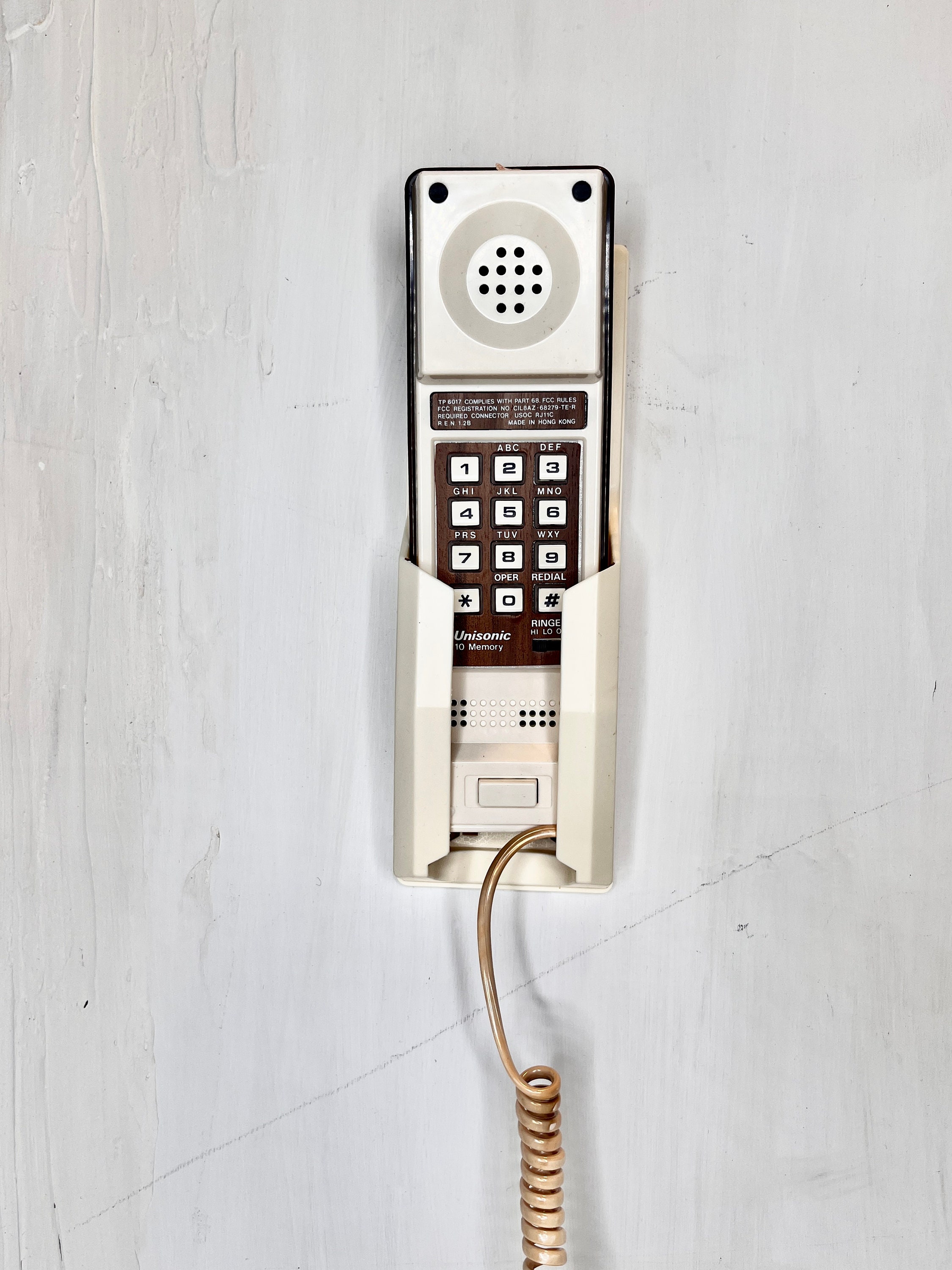 Vintage Landline Phone Push Button House Phone With Cord 1980's ...