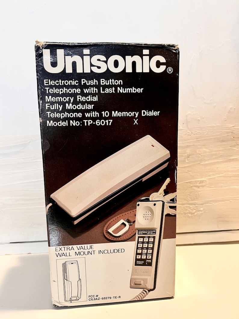 Vintage Landline Phone | Push Button House Phone With Cord | 1980's ...