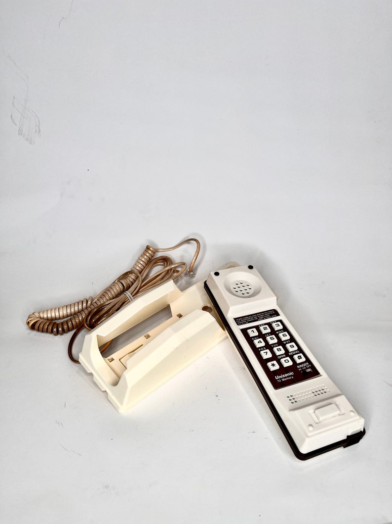 Vintage Landline Phone | Push Button House Phone With Cord | 1980's ...