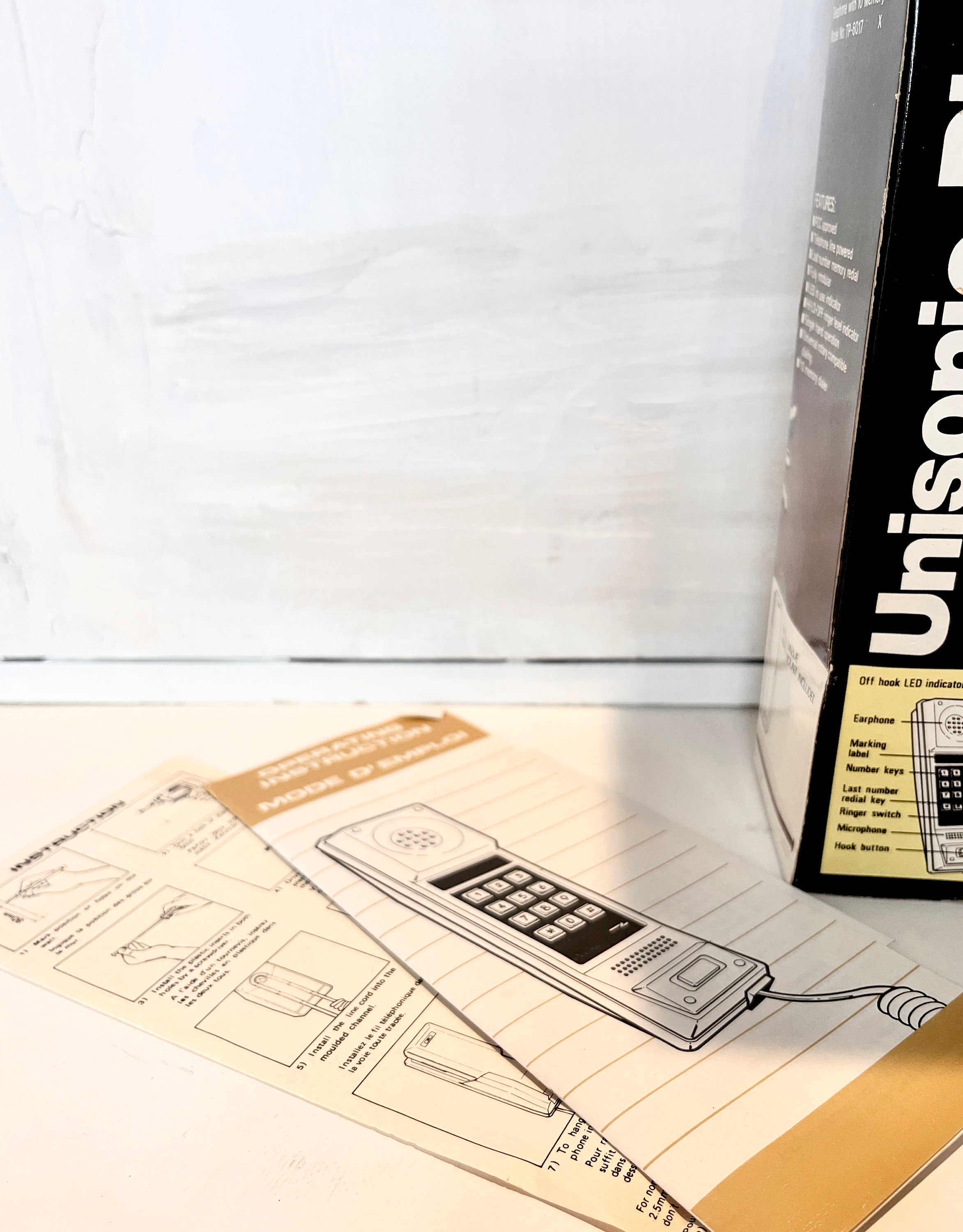 Vintage Landline Phone | Push Button House Phone With Cord | 1980's ...